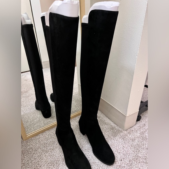 Stuart Weitzman | Shoes | Stuart Weizman City Block Boot Black Suede ...